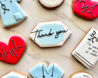 Nurse/doctor Sugar Cookies - Etsy