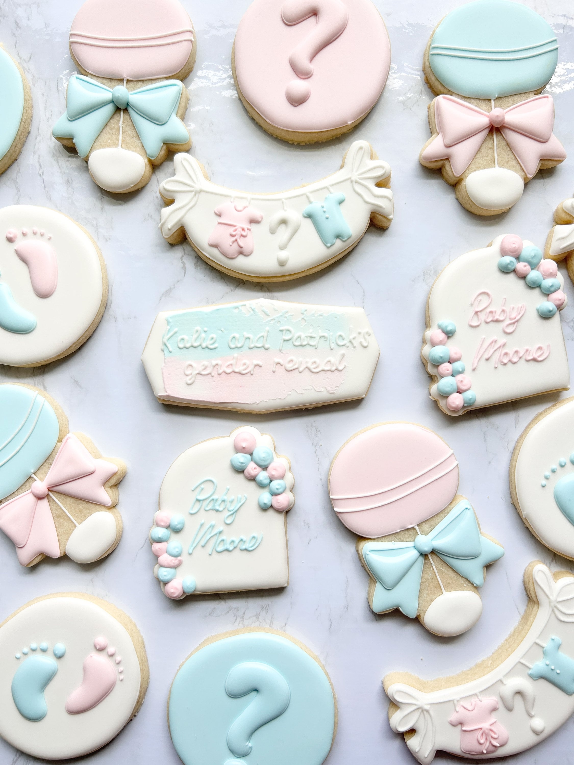 Gender Reveal Custom Cookies - Etsy