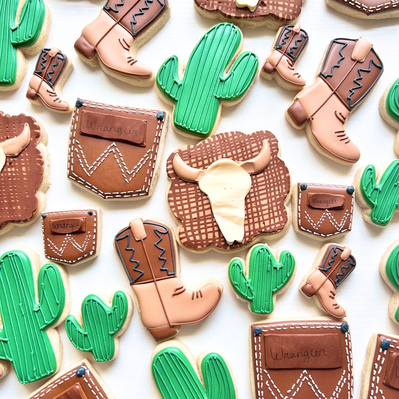 Western Theme Cookies - Etsy