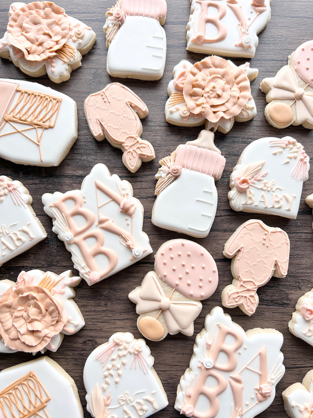 Boho Themed Custom Cookies / Boho Themed Baby Shower Cookies/ 1 Dozen ...