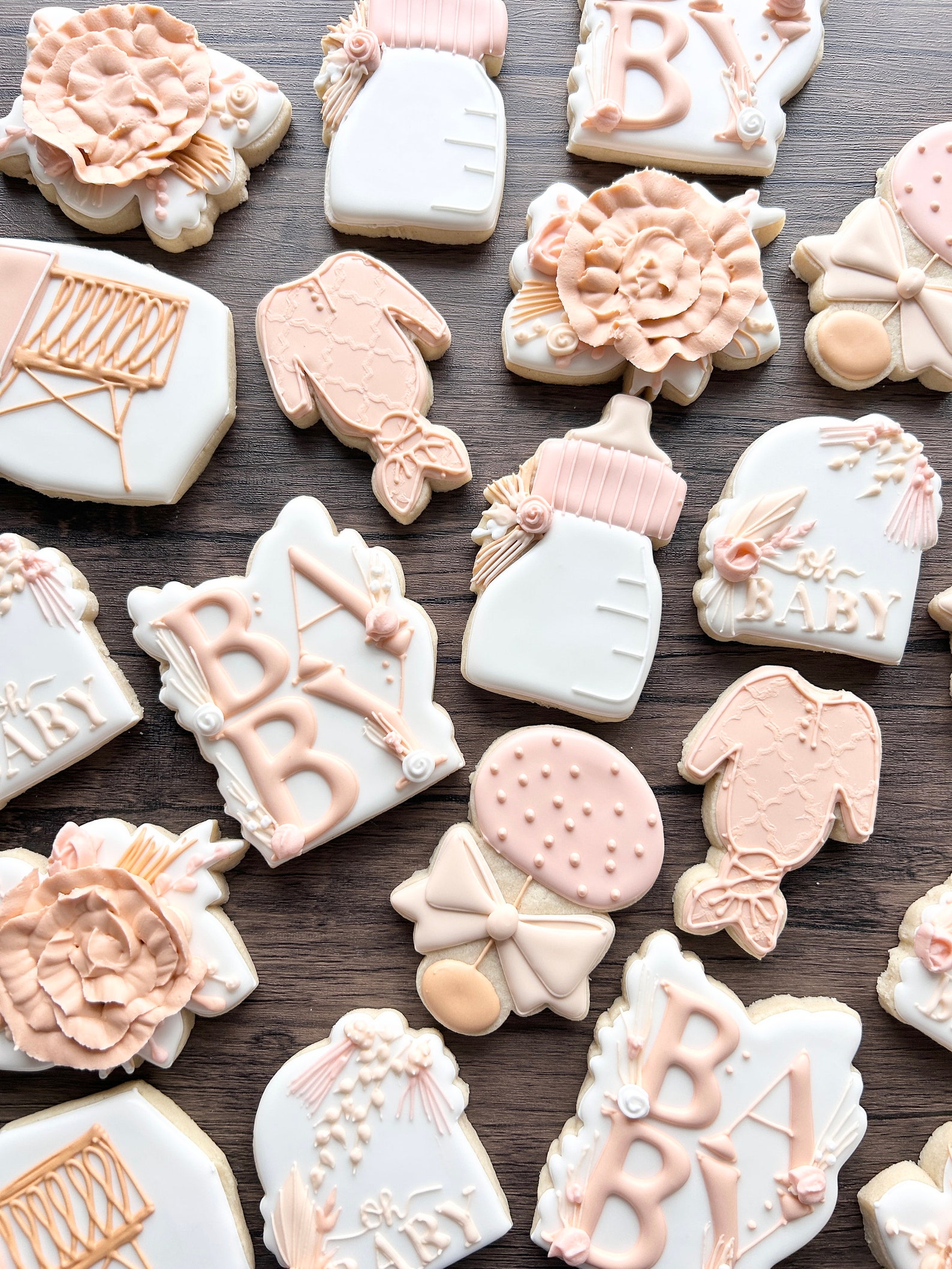 Boho Themed Custom Cookies / Boho Themed Baby Shower Cookies/ 1 Dozen ...