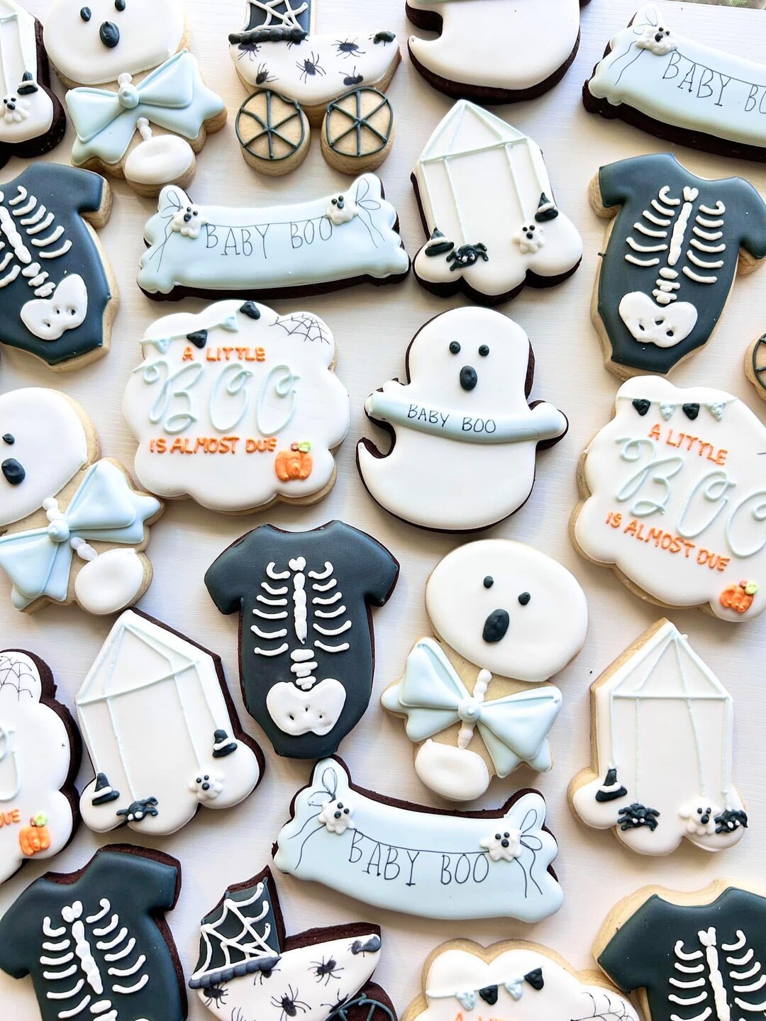 A Little Boo is Almost Due / 1 Dozen Baby Shower Cookies / Gender ...