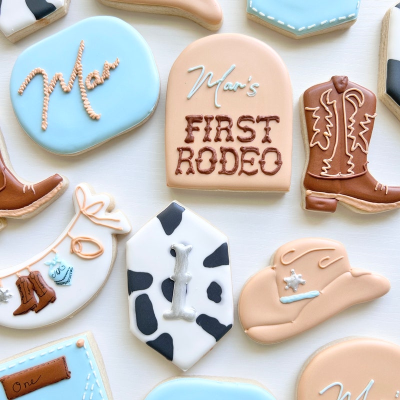 Western Theme Cookies - Etsy