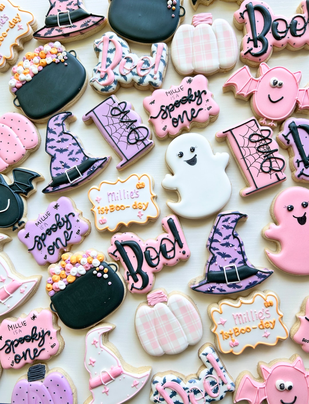 Spooky ONE Custom Cookies / Halloween Birthday Cookies 1 Dozen - Etsy