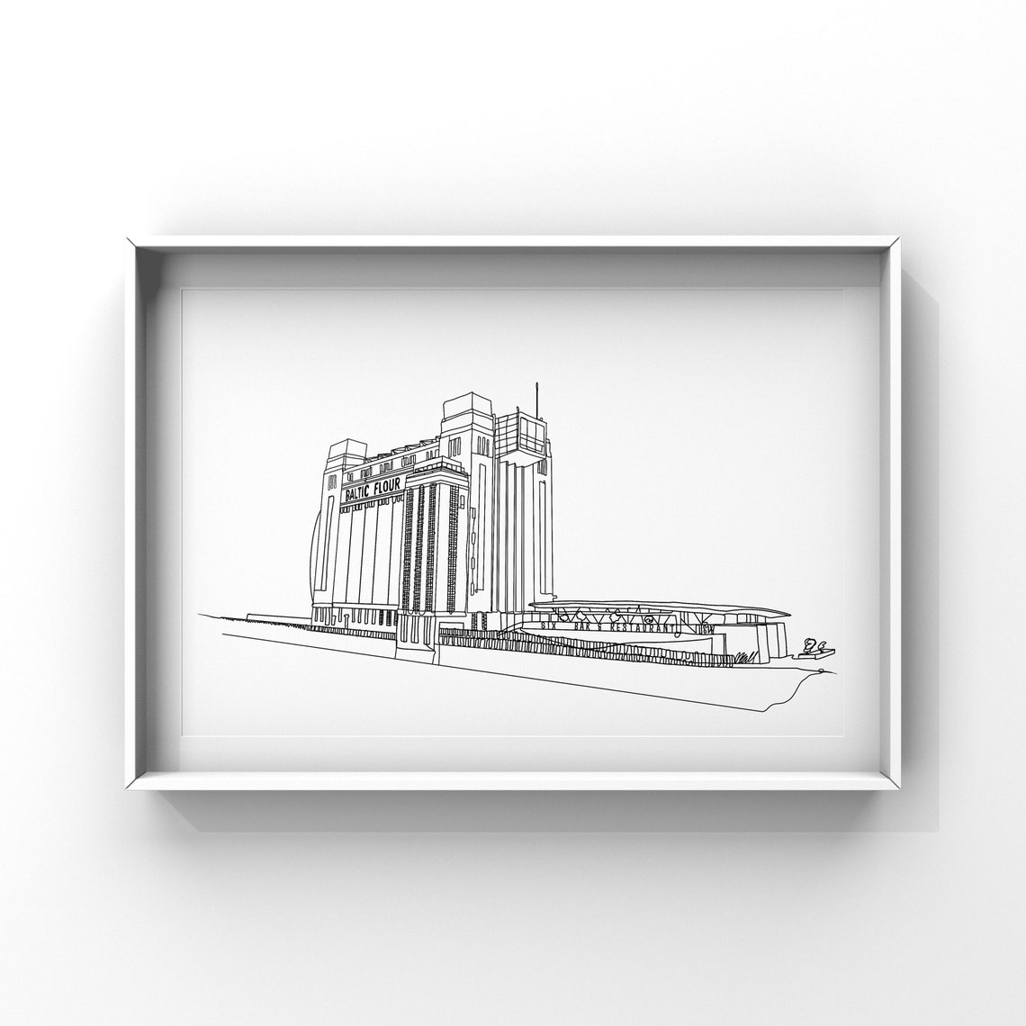 The Baltic, Gateshead Line Drawing - Etsy