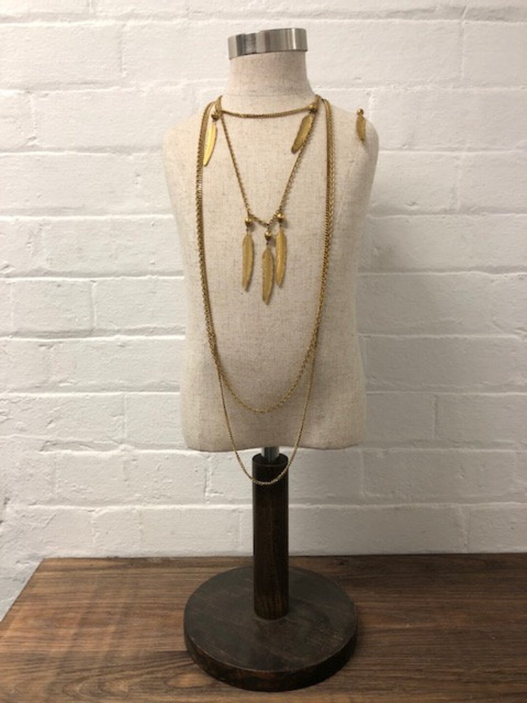 Miniature Mannequin Torso With Walnut Base - Linen Fabric - Etsy