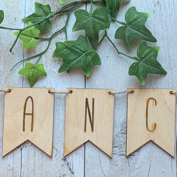 Wooden Bunting - Etsy UK