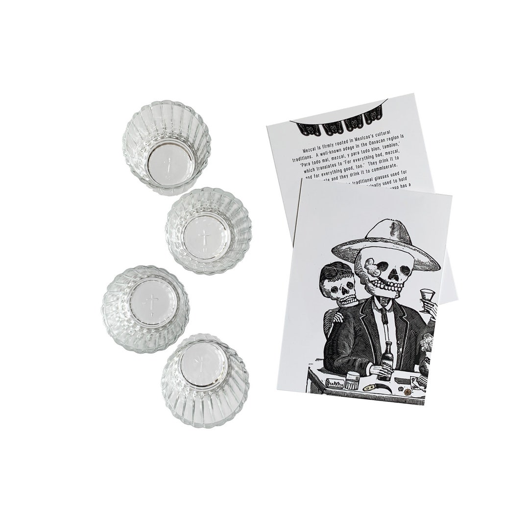 Vaso Veladora Mezcal Glasses From Mexico pack of 4 - Etsy