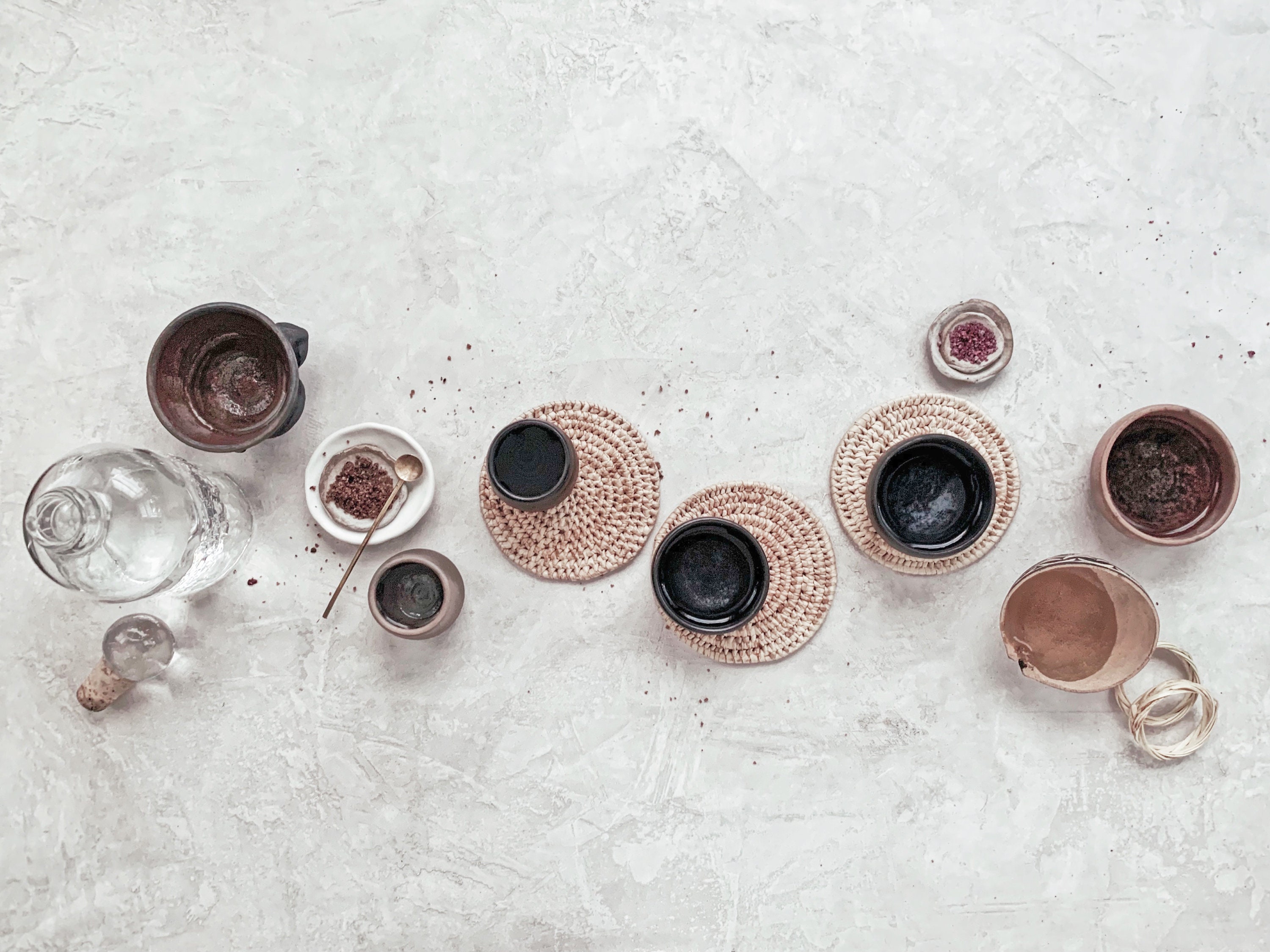 Black Clay Mezcal Copitas Wide Mouth Mezcal Cups Barro | Etsy