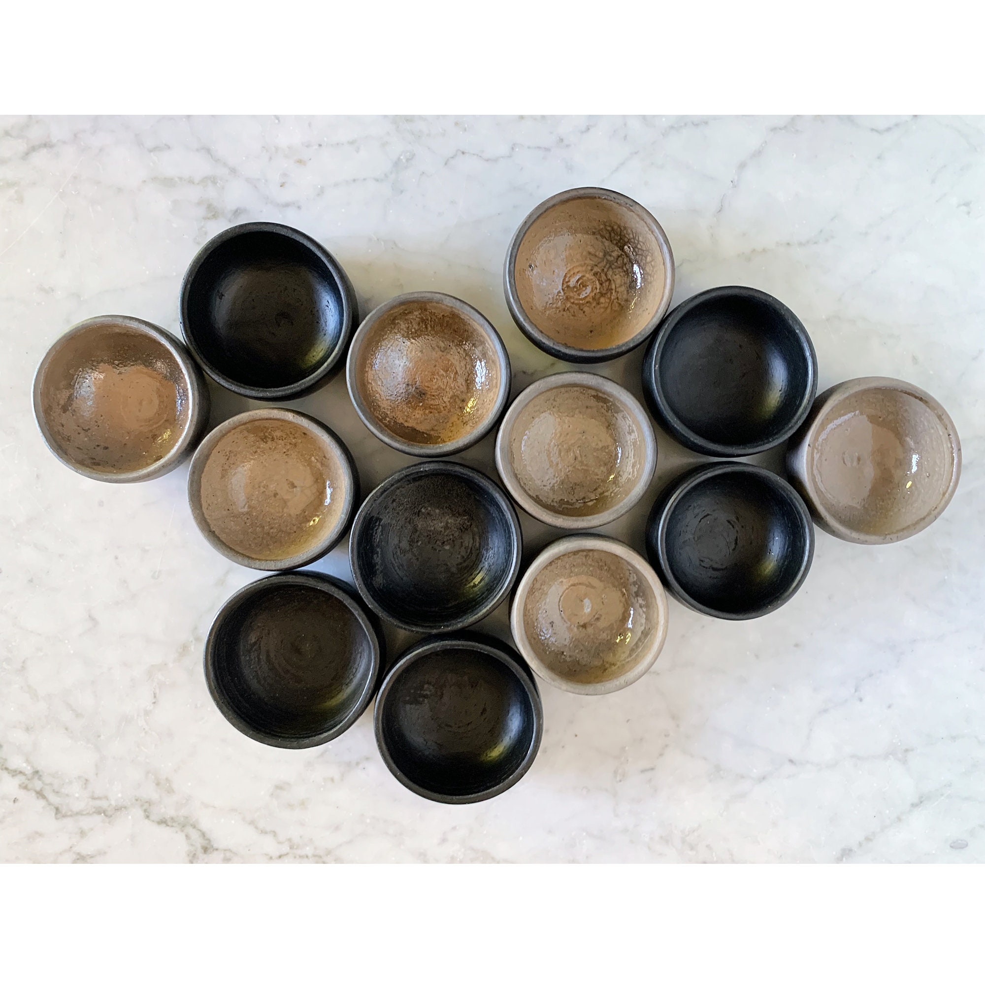 Black Clay Mezcal Copitas Wide Mouth Mezcal Cups Barro | Etsy