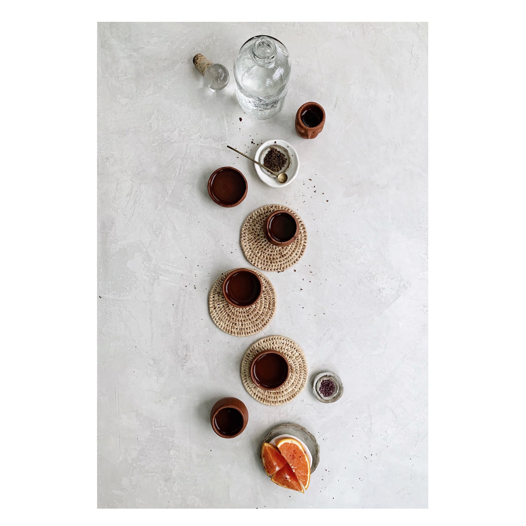 Red Clay Artisan Mezcal Copitas 1oz | Mezcal Cups | Red Clay Pottery ...