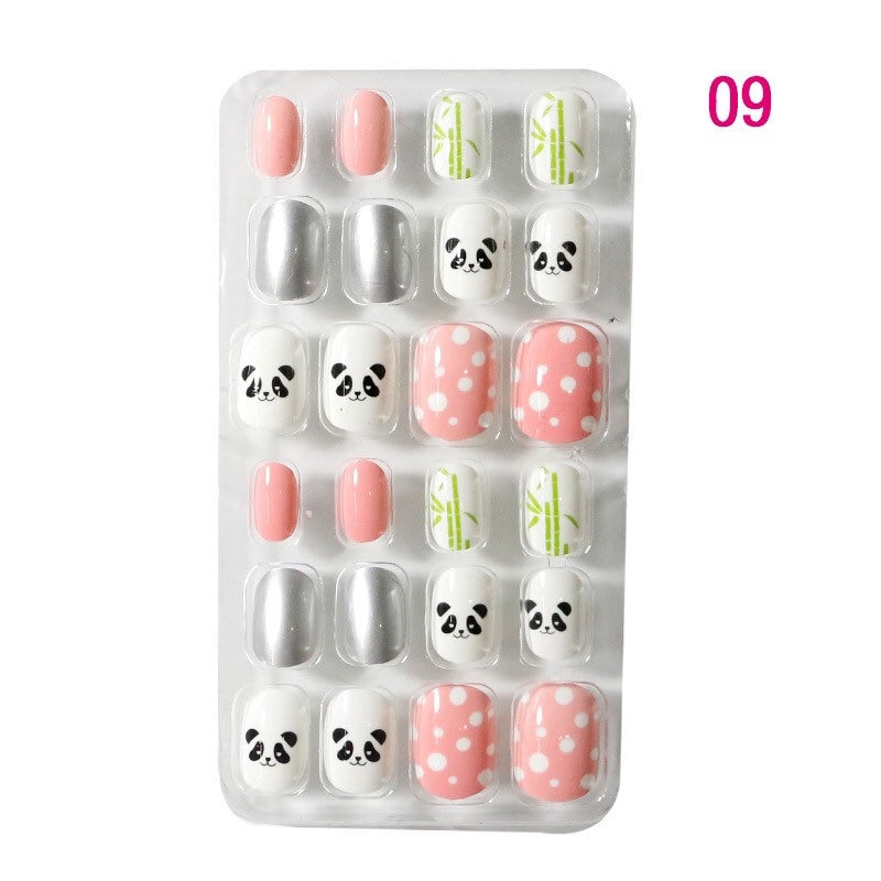 false-nails-192-stick-on-nails-set-8-packs-girls-nails-etsy