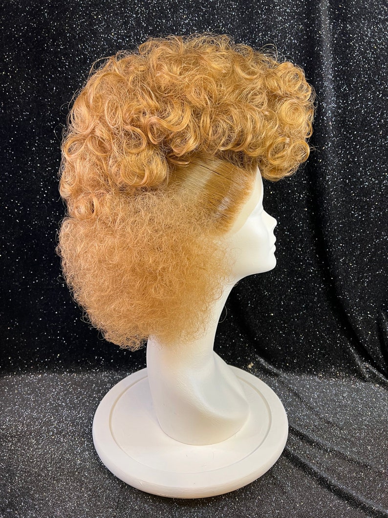 Curly Poodle Hairstyle Single Wig Synthetic Custom Wig - Etsy