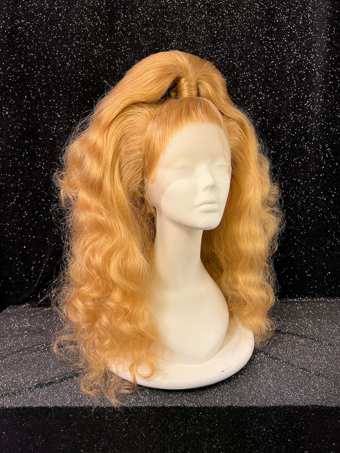 Half Up Half Down Hairstyle Synthetic Custom Wig Styled Lace Front Drag Queen Wig Etsy