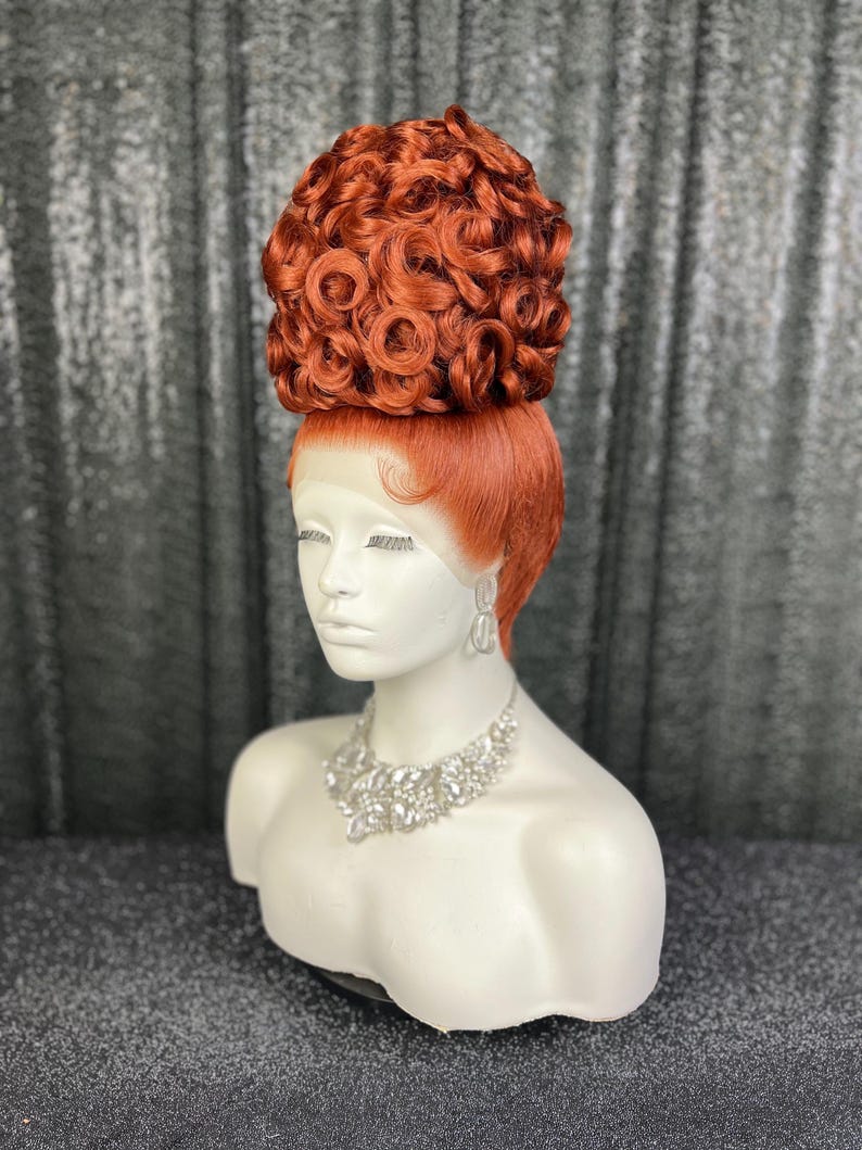 Drag Pageant Updo | High Curly Bun Styled Lace Front Drag Queen Wig ...