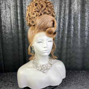 Drag Pageant Updo | High Curly Bun With Bang | Styled Lace Front Drag ...