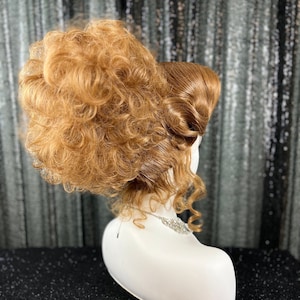 Romantic and Soft Updo With Large Bang and Tendrils | Styled Lace Front ...