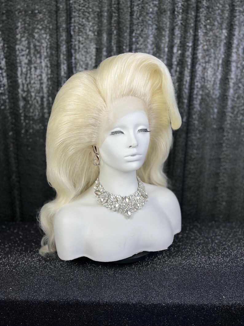 Big Marcel Wave Lace Front Wig | Drag Queen Wig | Custom Made Synthetic ...
