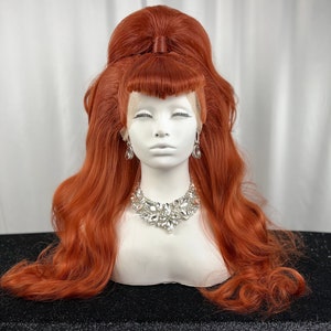 Top Pony With Bangs | 2 Bang Options | Styled Lace Front Drag Queen Wig ...