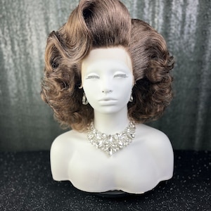 Vintage Hollywood Hairstyle | Styled Lace Front Drag Queen Wig | 1950’s ...