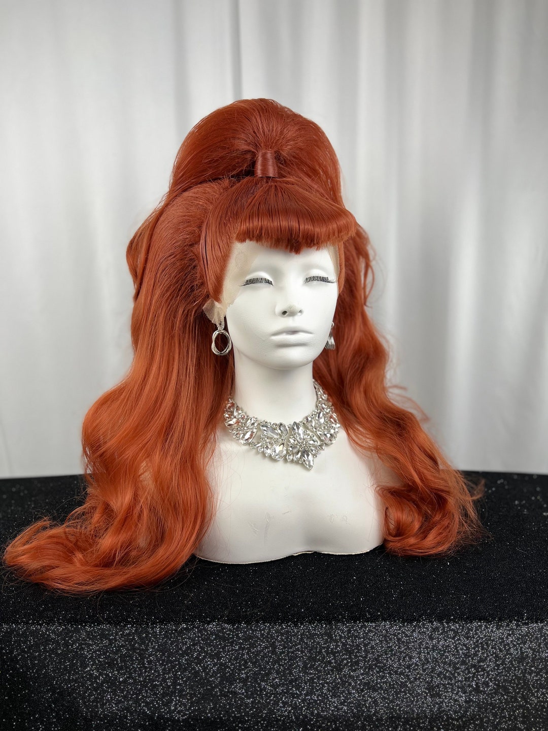Top Pony With Bangs | 2 Bang Options | Styled Lace Front Drag Queen Wig ...