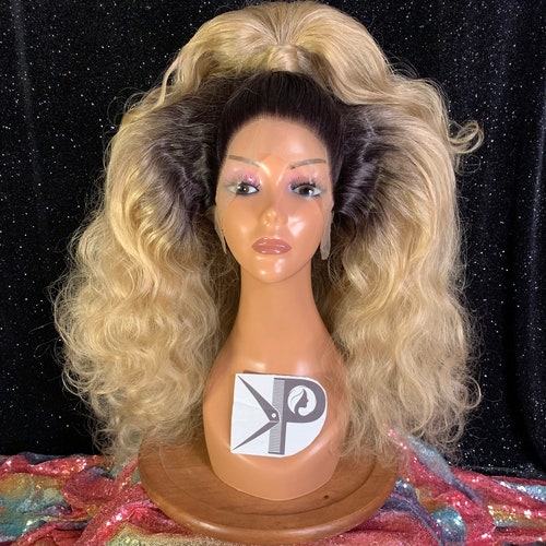 Lace Front Styled Drag Wig - Etsy