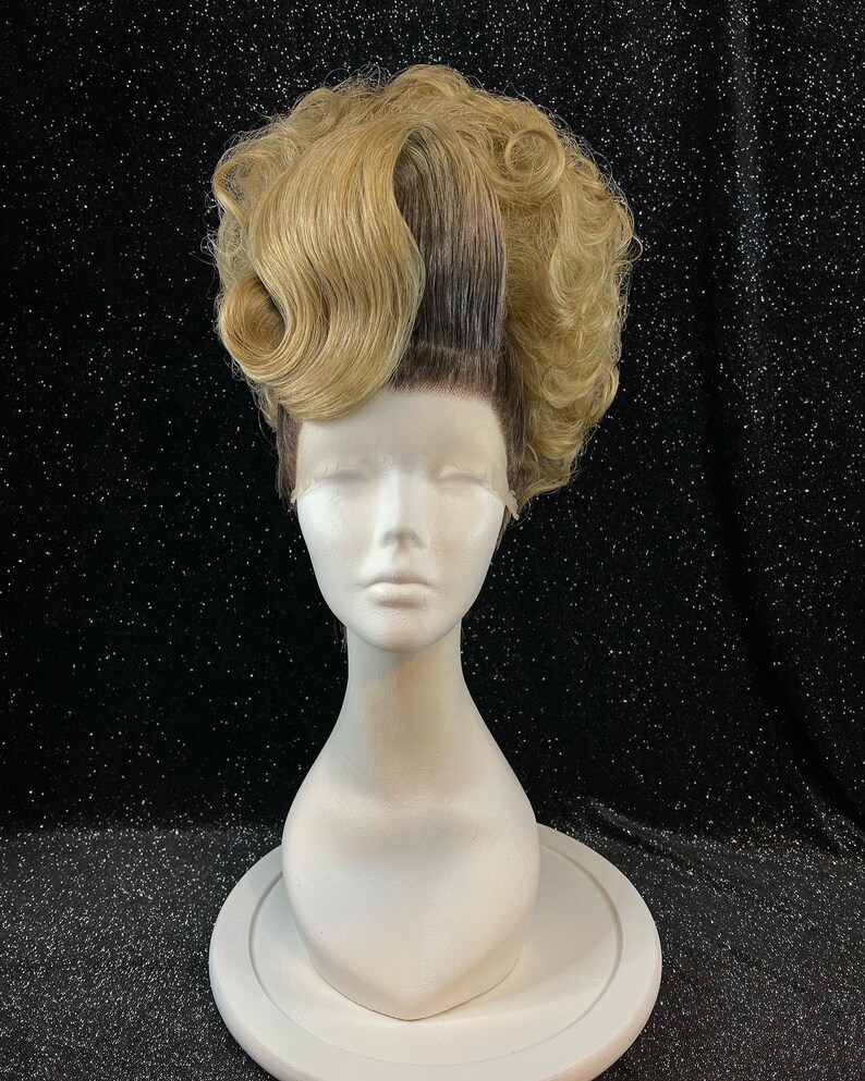 Big Curly Updo With Sculpted Bang Styled Lace Front Drag - Etsy