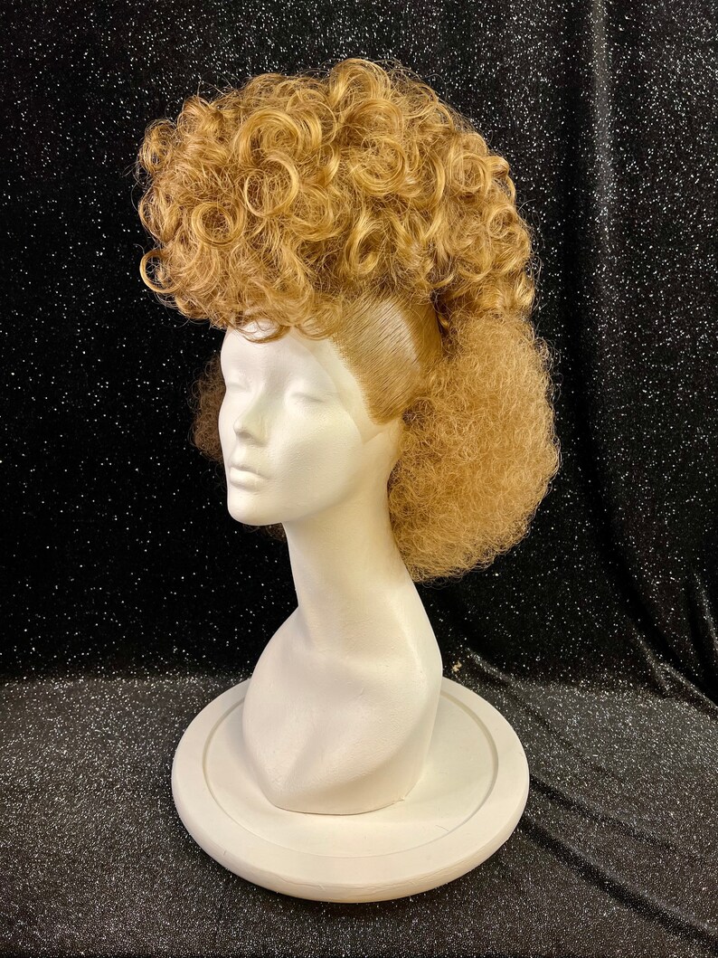Curly Poodle Hairstyle Single Wig Synthetic Custom Wig - Etsy