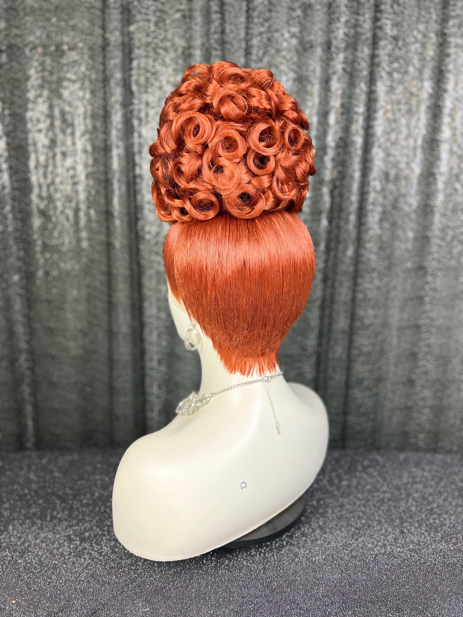 Drag Pageant Updo | High Curly Bun Styled Lace Front Drag Queen Wig ...