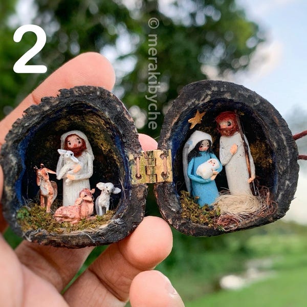 Miniature Nativity - Etsy