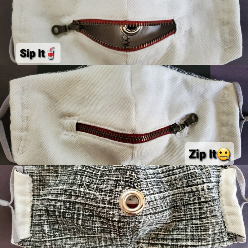 Sipping Face Mask - Etsy