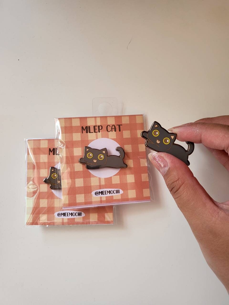 Mlep Cat Enamel Pin | Etsy