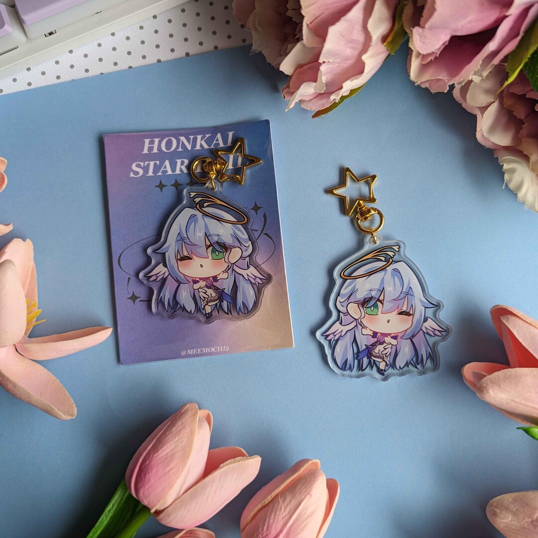 Robin HSR Keychain Honkai Star Rail Art Cute Chibi Harmony Physical ...