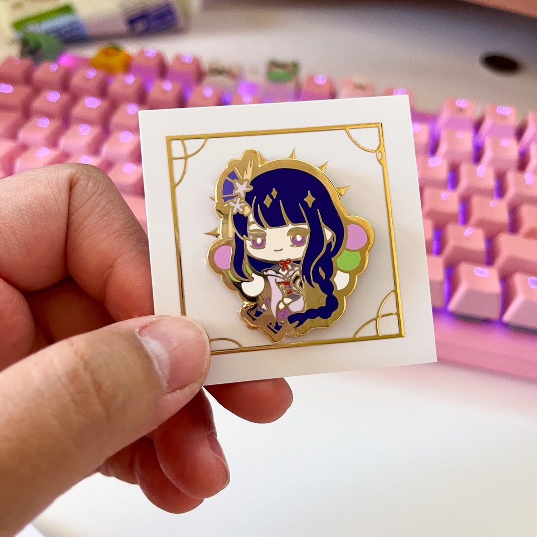 Raiden Shogun Enamel Pin Ei Genshin Impact Anime Pins Inazuma Cute Pin ...
