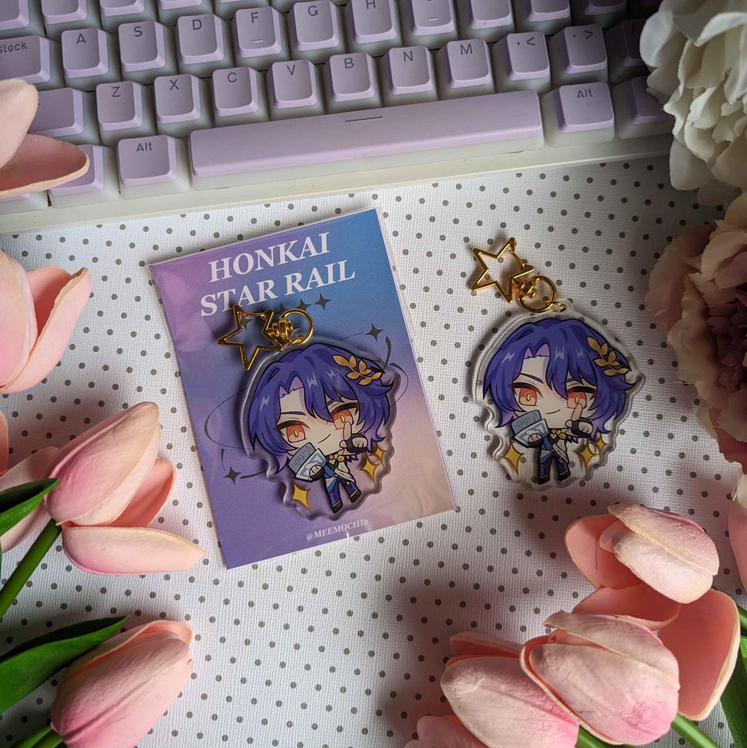 DR Ratio HSR Keychain Honkai Star Rail Art Cute Penacony Chibi Veritas ...