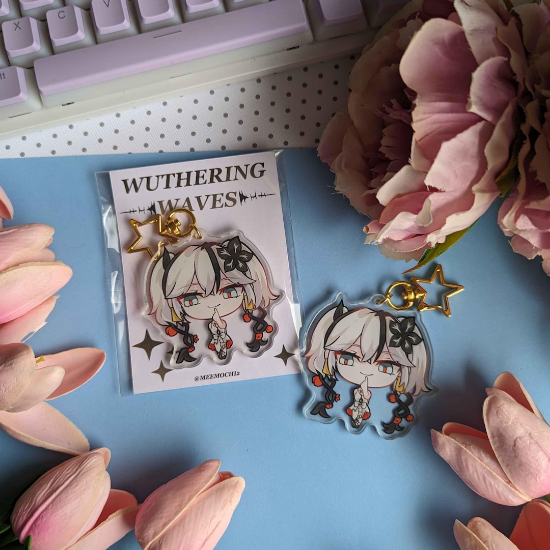 Camelia Wuthering Waves Keychain | Art Cute | Chibi Huanglong Character ...