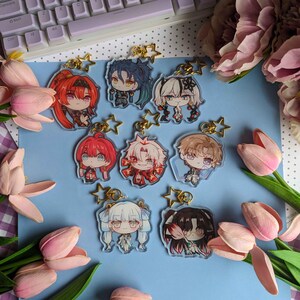 Scar Wuthering Waves Keychain Art Cute Chibi Huanglong Character WUWA ...