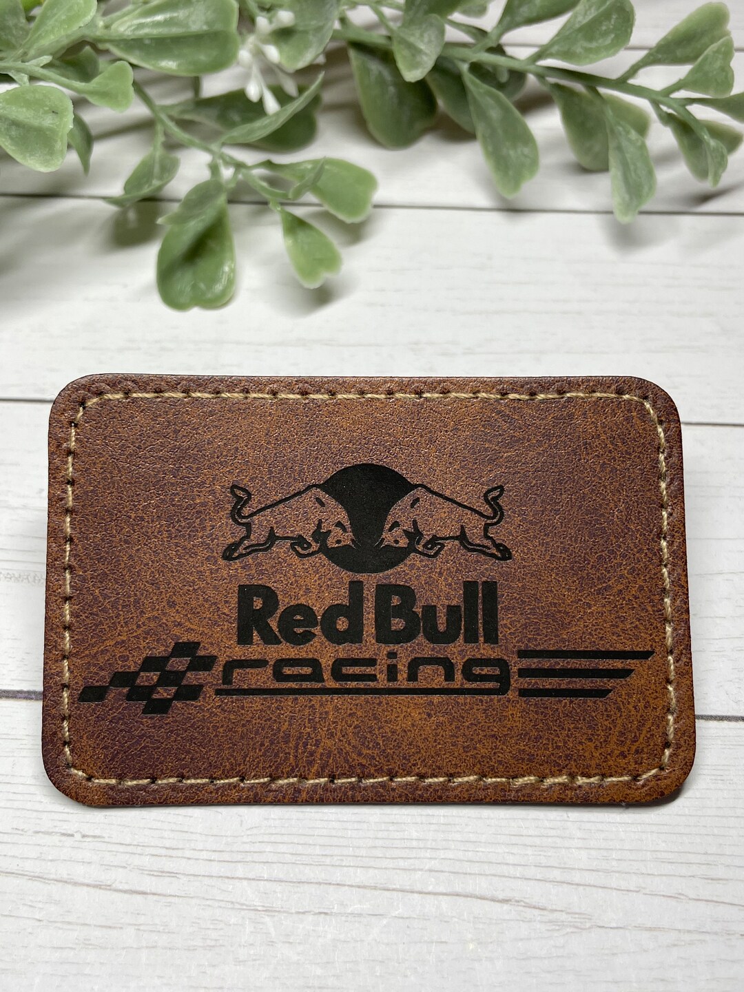 Red Bull Racing Patch F1 Red Bull Engraved Leatherette Adhesive Patch ...