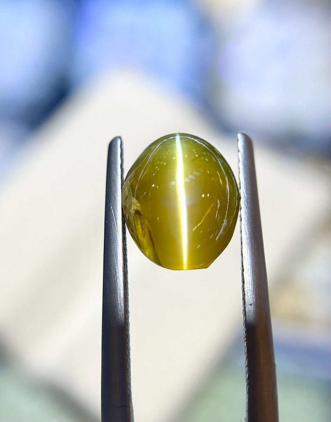 5.20 Carats Chrysoberyl Cat's Eye Honey Color , Top Quality Natural ...