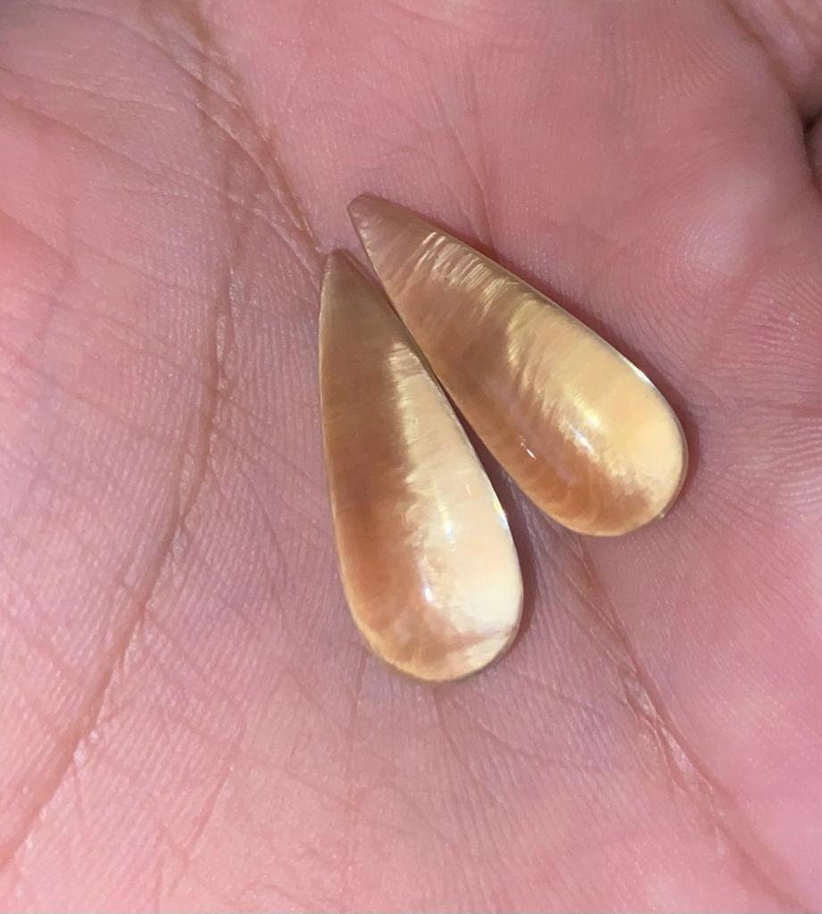 Lemon Topaz Pear Drops Cabochon Gemstone, Lemon Topaz for Making ...