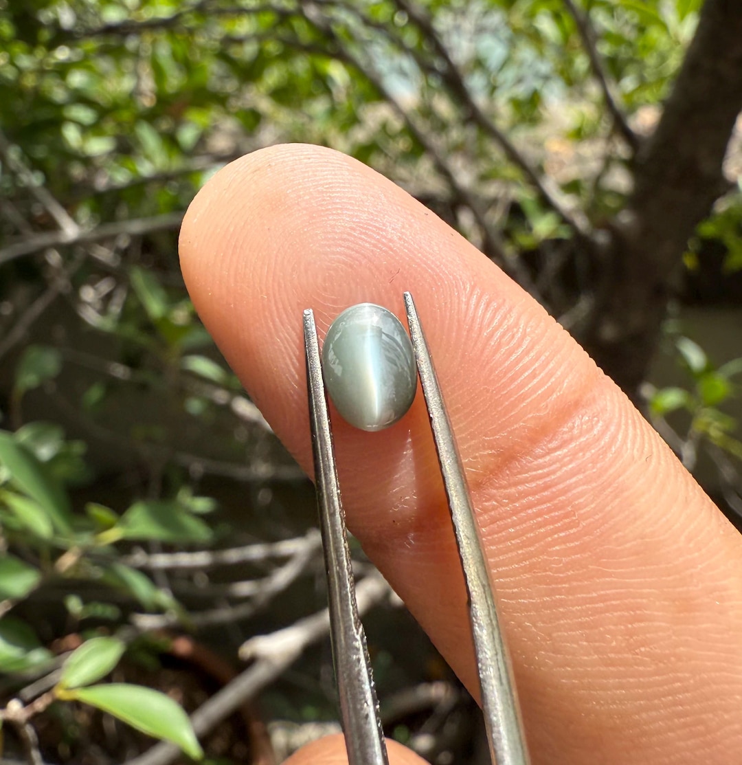 7X5 MM Size Natural Alexandrite Cat's Eye Gemstone , 1.13 Carats ...