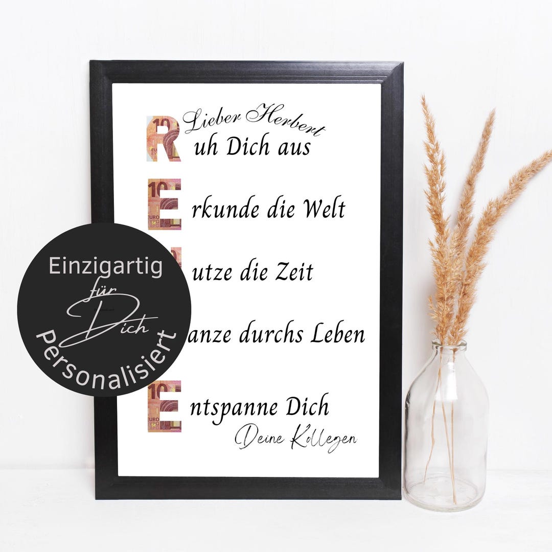 Personalized Retirement Gift Poster Farewell Gift for Retirees - Etsy