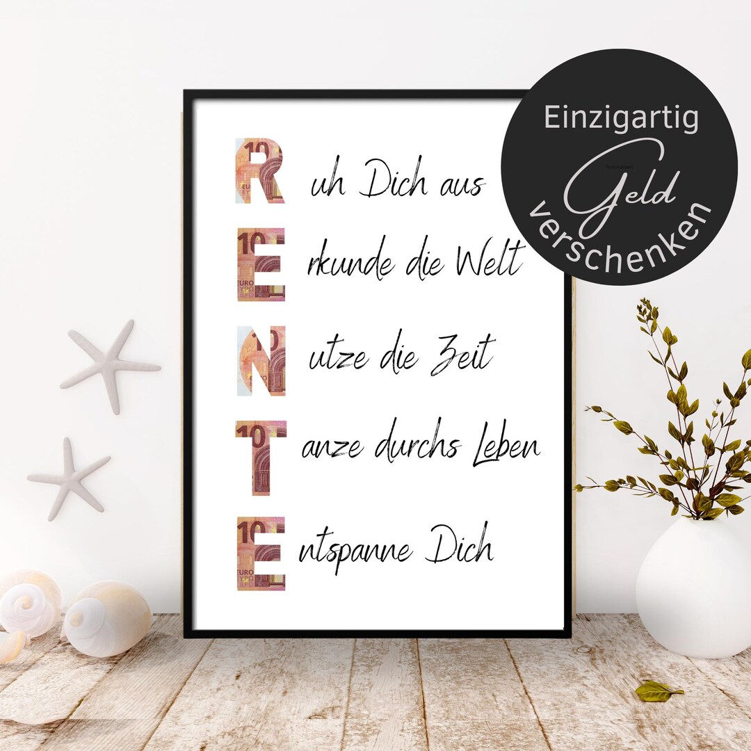 Retirement Money Gift | Poster Farewell Gift for Retirees - Etsy