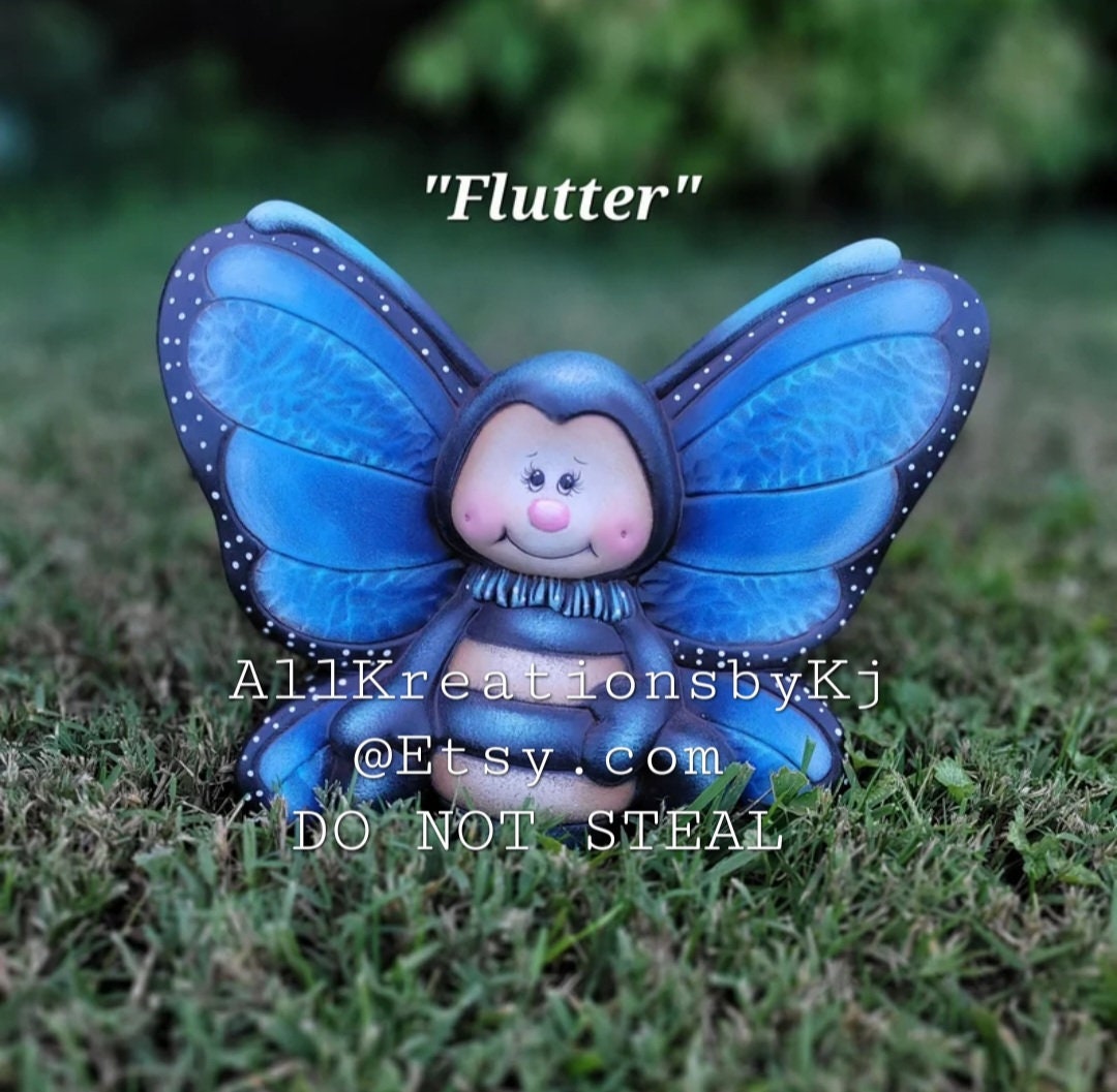 Ceramic Butterfly, Clay Magic Butterfly, Flutter, Hand Painted ...