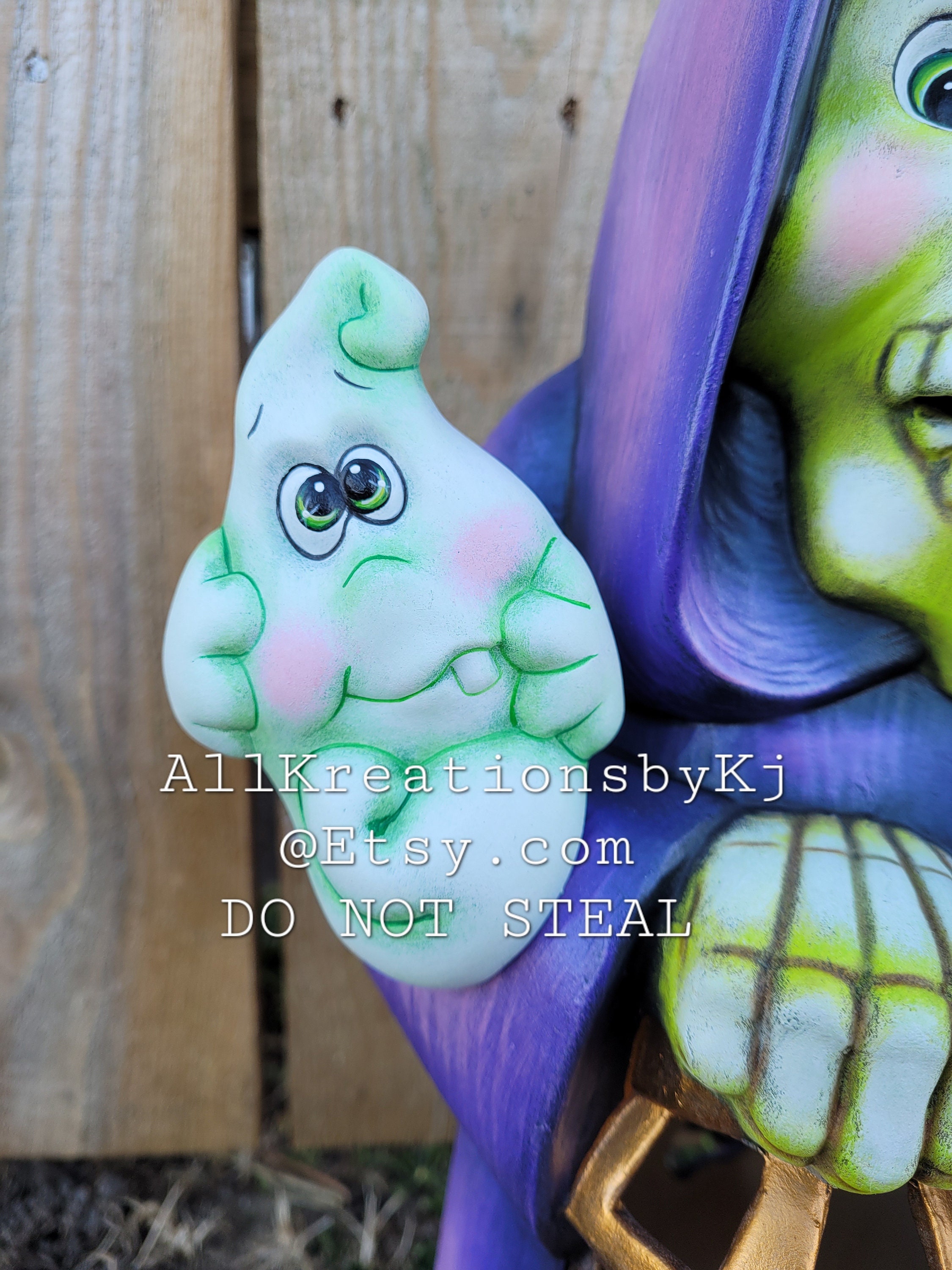 Ceramic Skeleton Clay Magic Skeleton Hand Painted Halloween - Etsy