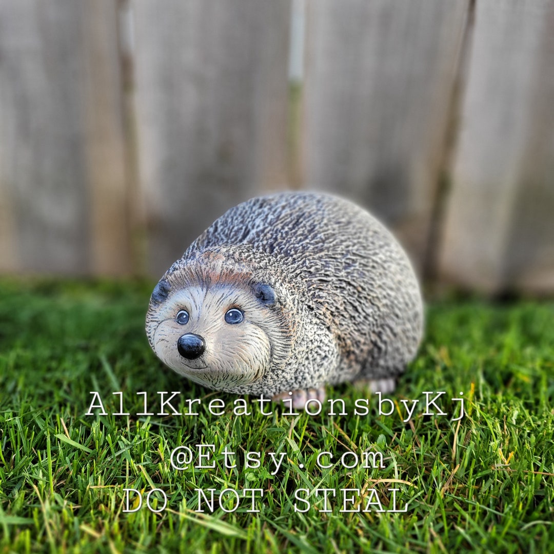 Ceramic Hedgehog, Hand Painted Ceramic Hedgehog, Hedgehog Figurine ...