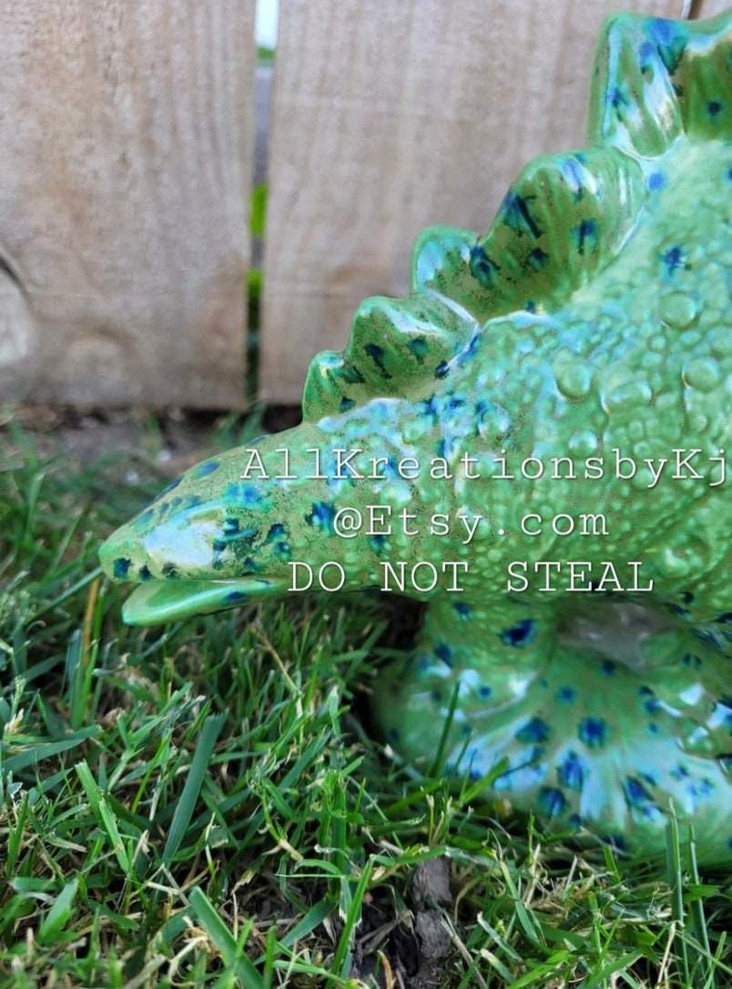 Ceramic Dinosaur Glazed Dinosaur Ceramic Dino Dinosaur - Etsy