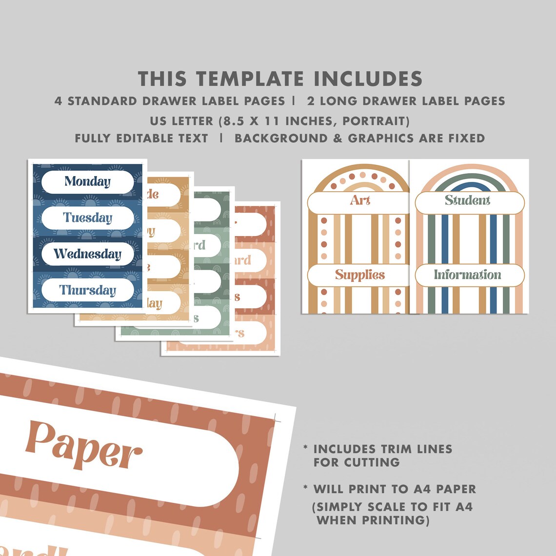 Classroom Trolley Labels, Classroom Printable, Classroom Decor ...