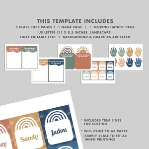 Classroom Jobs, Handy Helper, Classroom Printable, Classroom Decor ...