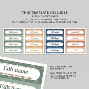 Classroom Student Labels, Classroom Printable, Classroom Decor ...